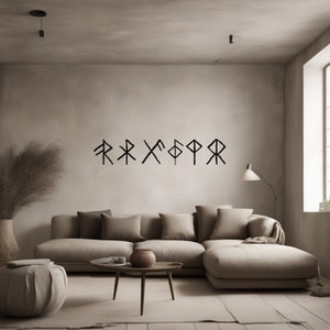 Symbol of Courage Metal Wall Decor, Norse Runes Metal Wall Art ...
