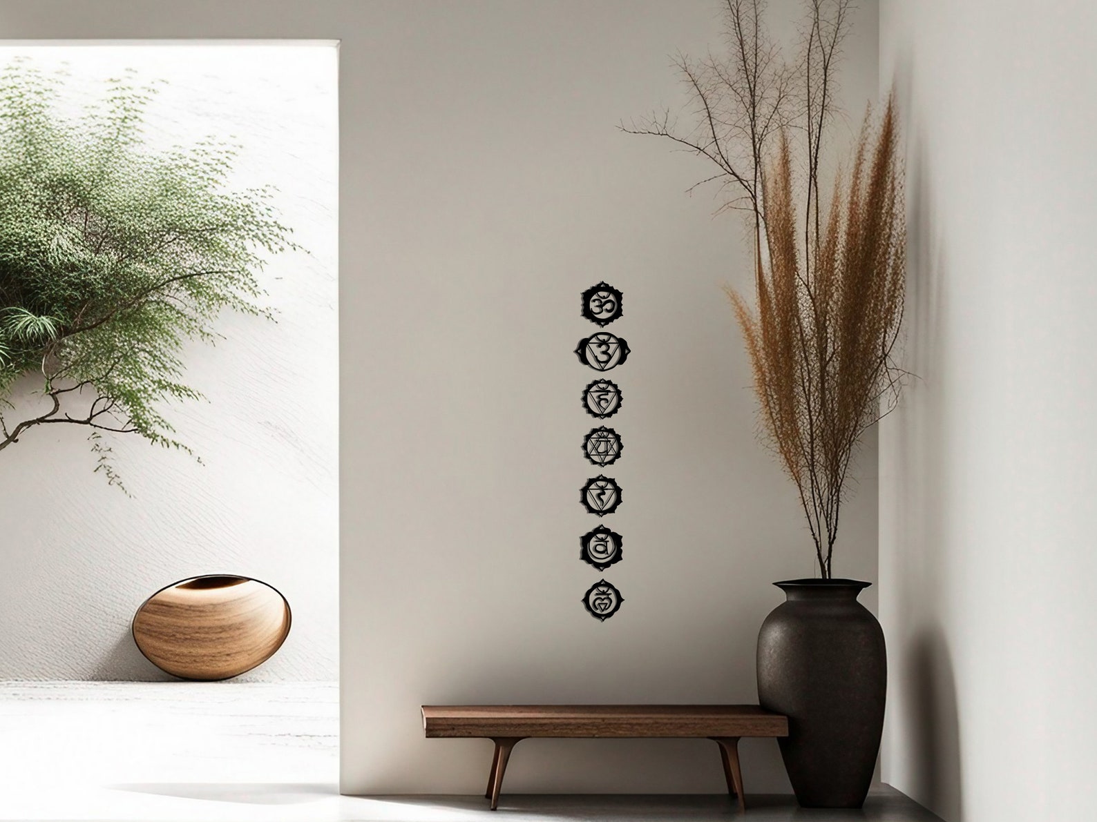 7 Chakras Metal Wall Decor Chakras Set Wall Hangings Chakra - Etsy