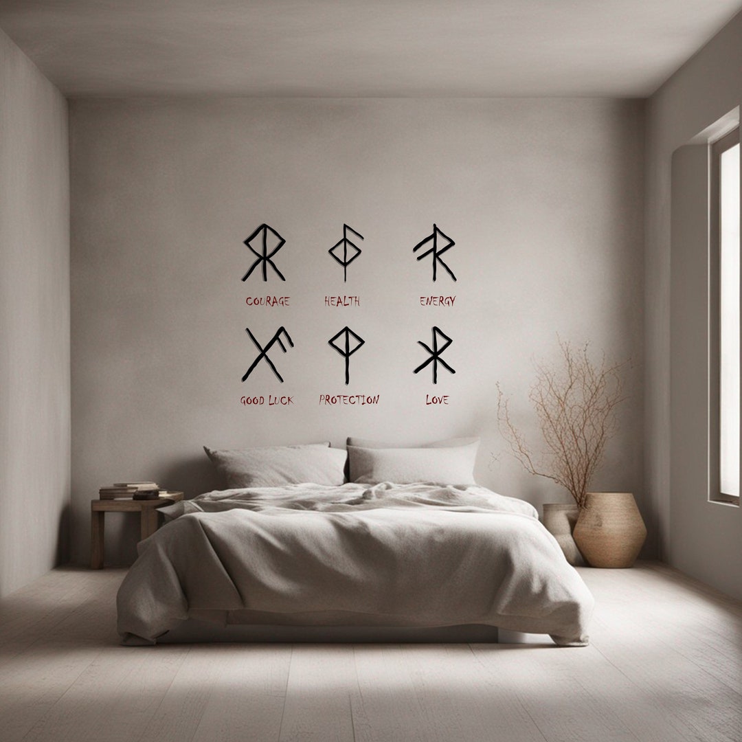 Norse Mythology Metal Wall Art, Metal Runic Wall Decor, Celtic Wall Art ...