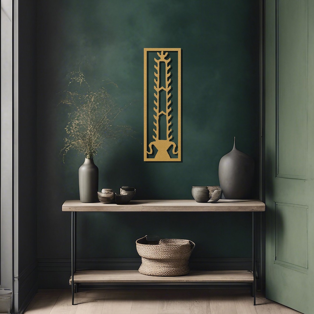 Gold Tree of Life Metal Wall Art, Anatolian Wall Decor, Wall Art for ...