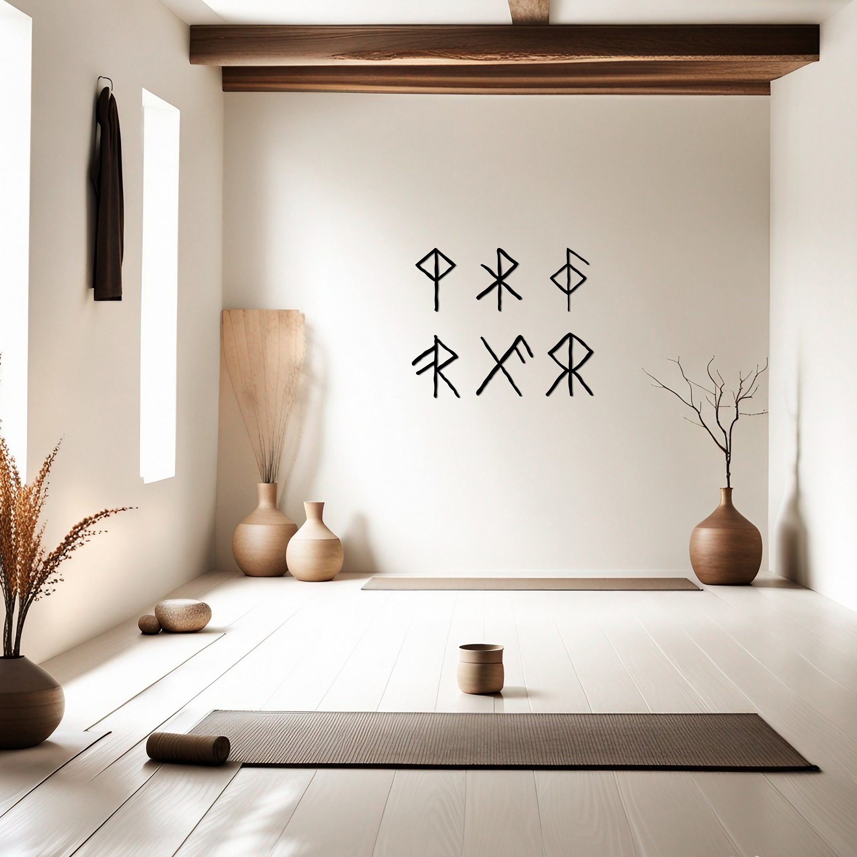 Norse Runes Metal Wall Art Symbol of Energy Wall Decor - Etsy