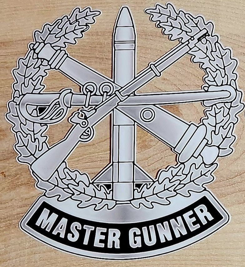 ARMY Master Gunner Decal, Military Sticker, Army, Decal, Decal for Your ...