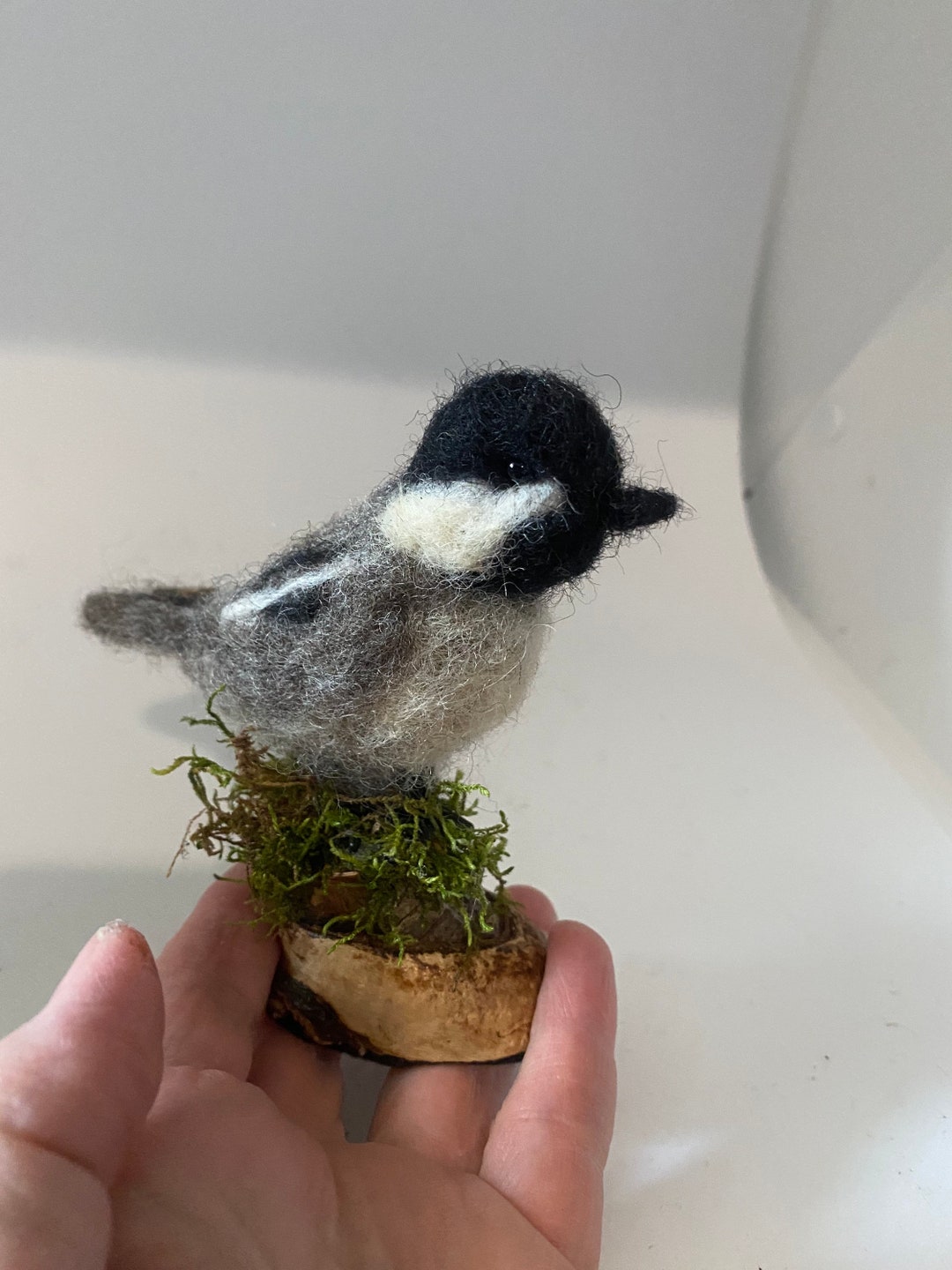 Chickadee Needle Felted Realistic Size Nova Scotia Canada - Etsy