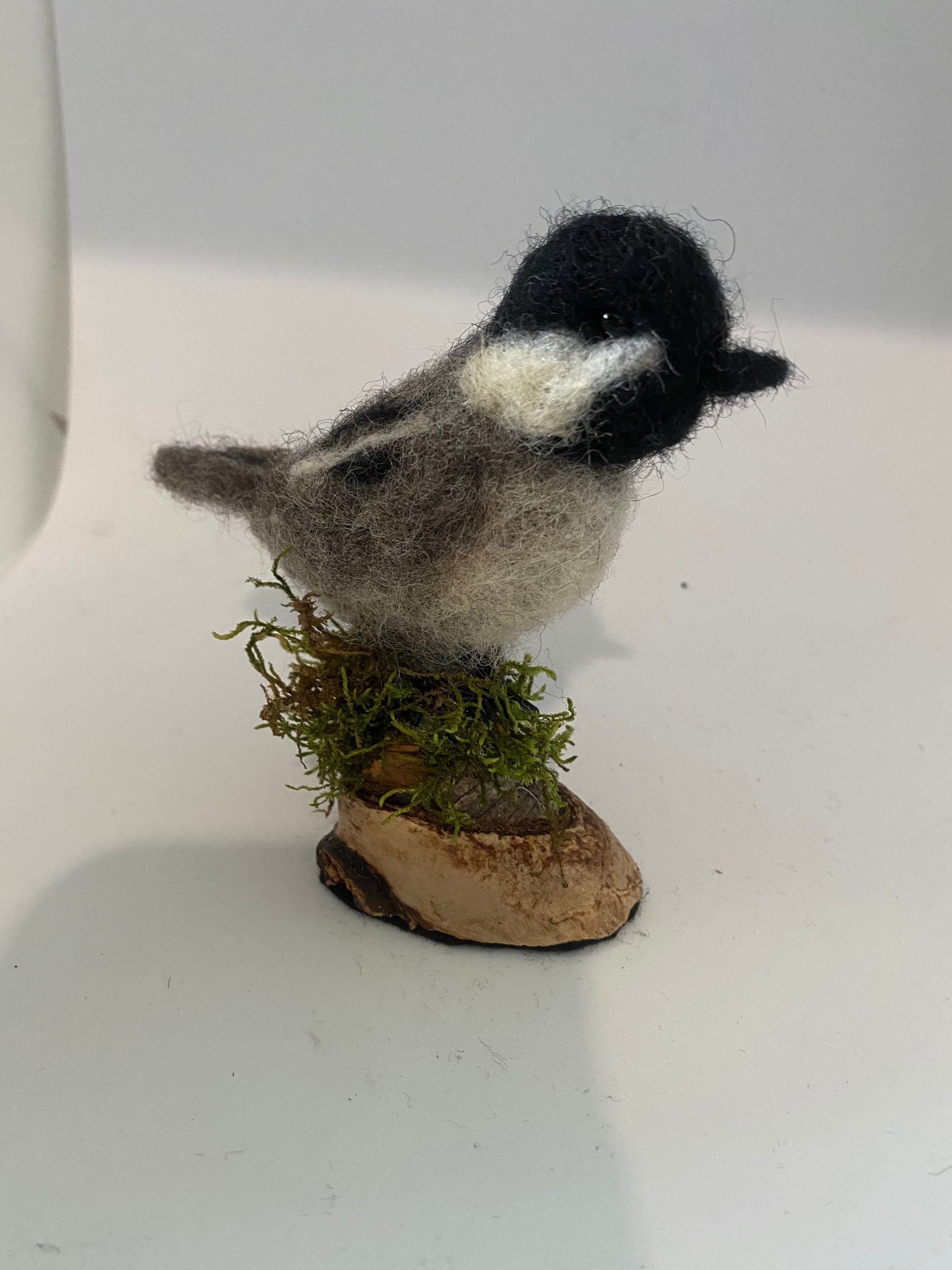 Chickadee Needle Felted Realistic Size Nova Scotia Canada - Etsy