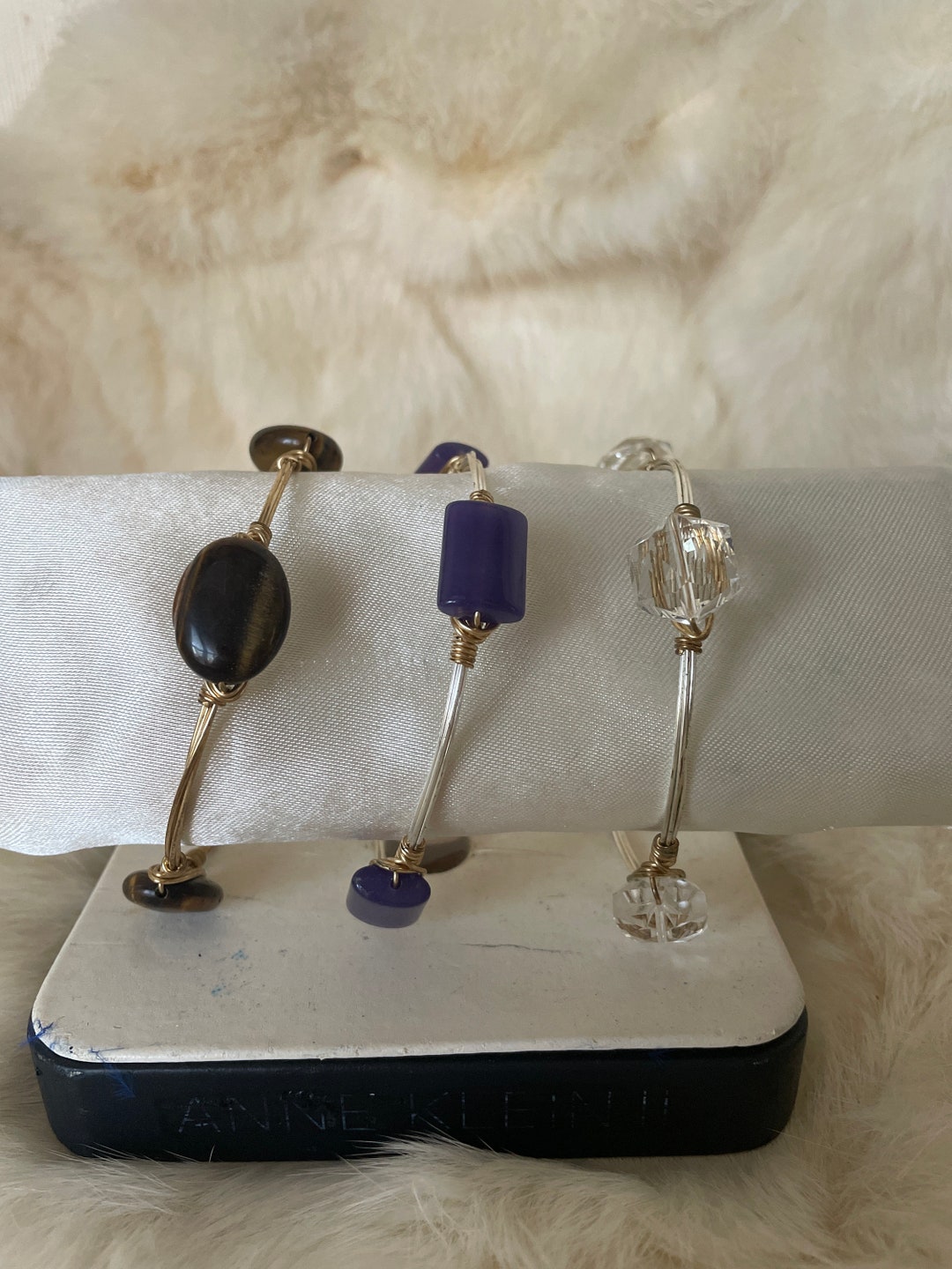 Wire Wrapped Bangle Bracelets - Etsy