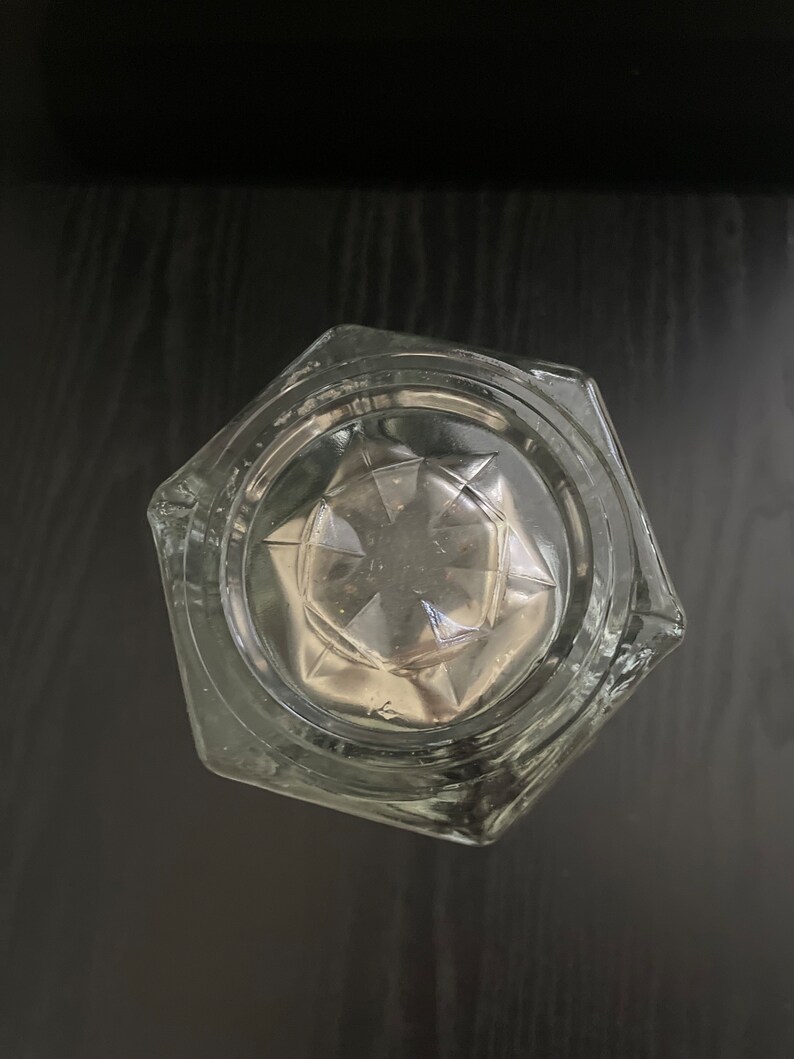 9” Glass Vase. Six Sided. - Etsy