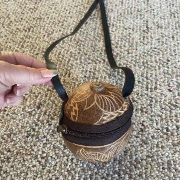 Carved Coconut Purse - Etsy