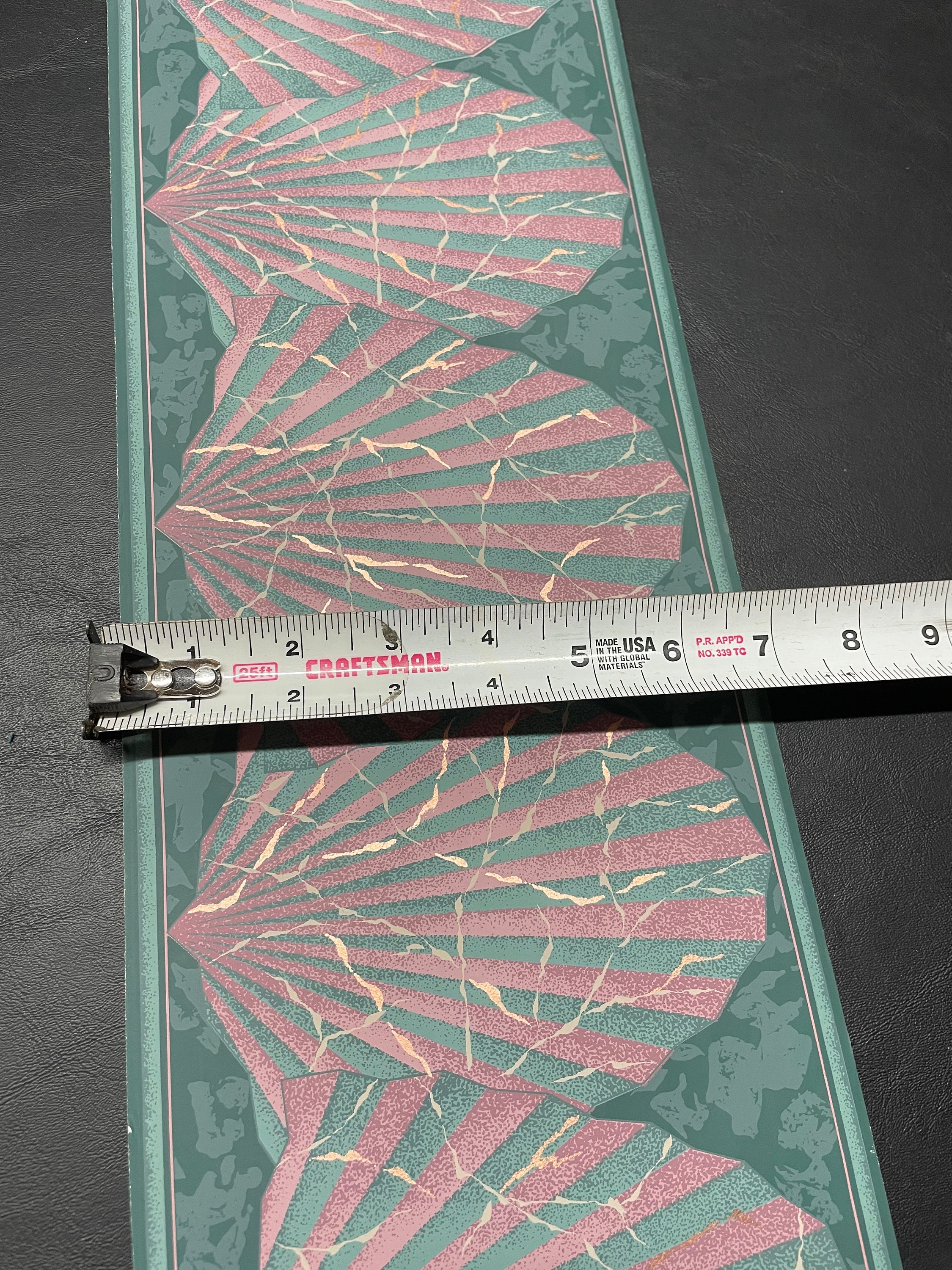 Green Wallpaper Border With Shells - Etsy