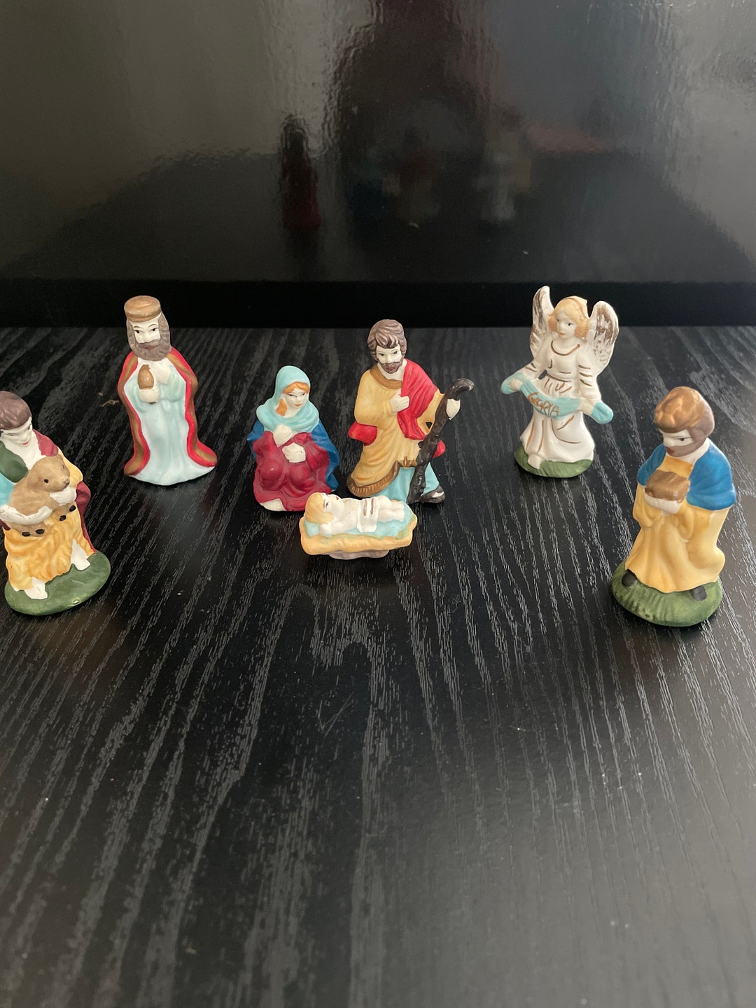 Seven Piece Small Manger Scene Set - Etsy