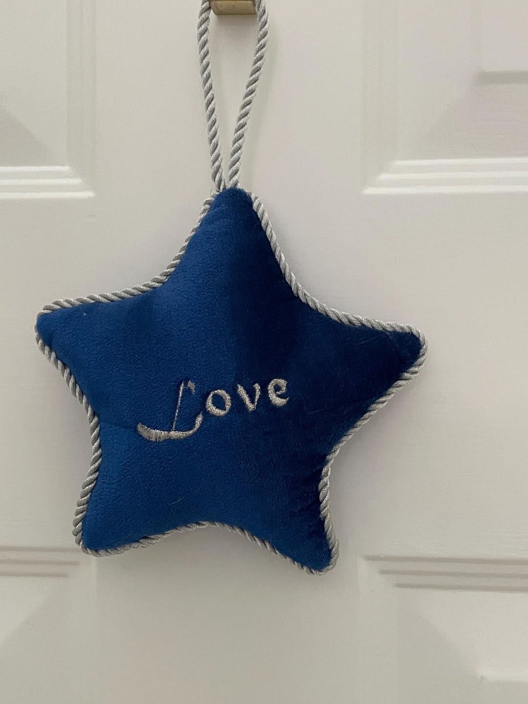Plush Velvet “love” Star Shaped Decor - Etsy