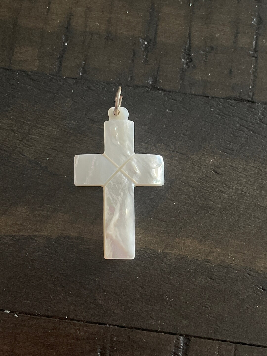 Alabaster Cross Pendant. White - Etsy