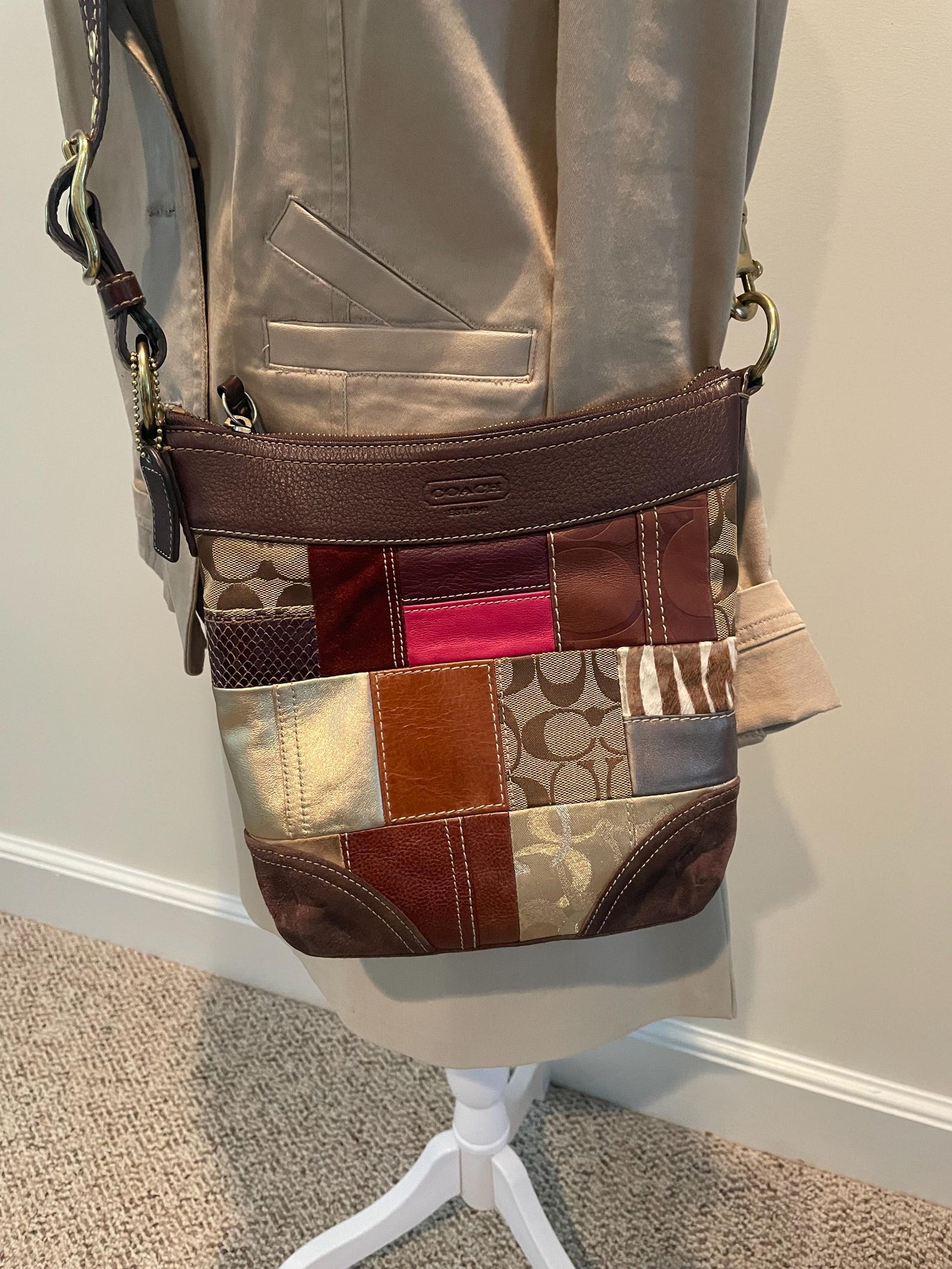 Vtg Coach Patchwork Crossbody or Shoulder Bag - Etsy
