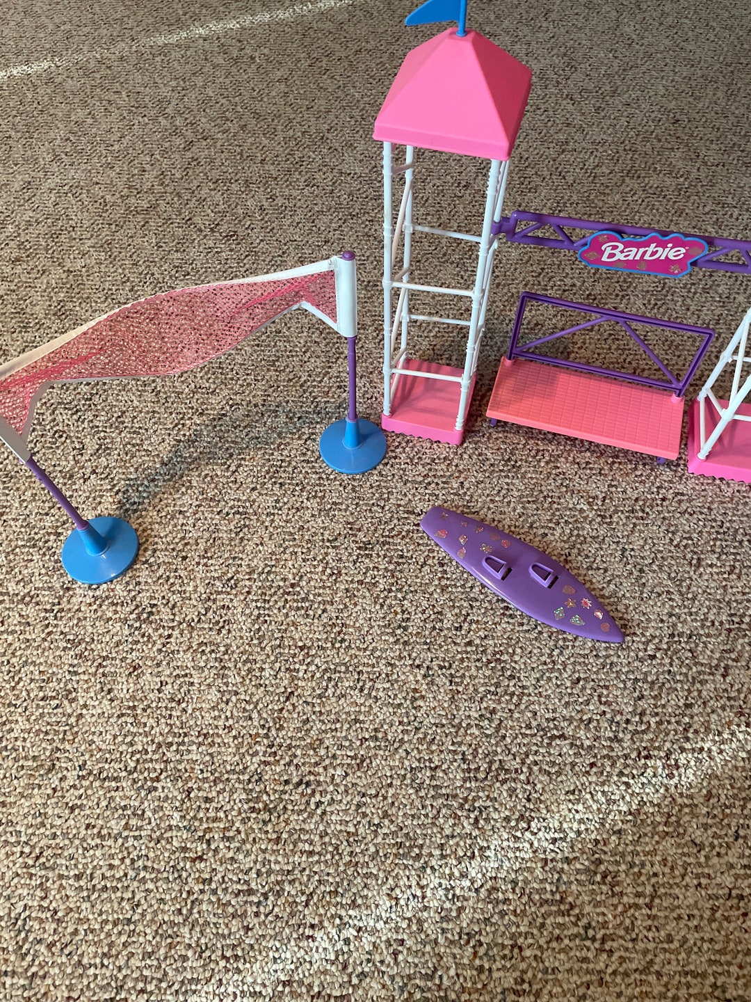 Barbie Sparkle Beach Volleyball Fun Set 1995 Etsy