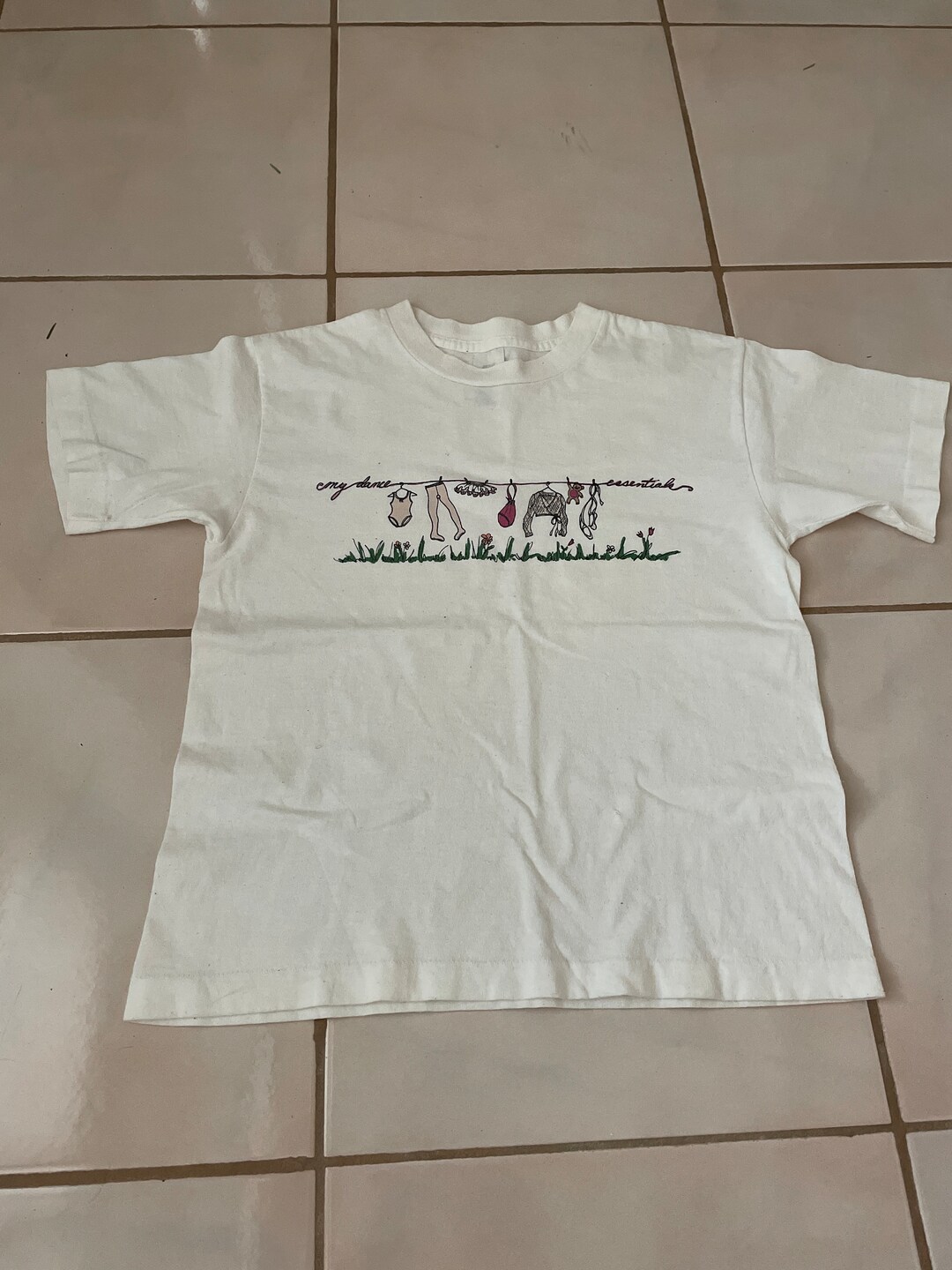 Vintage Girls “dance” Tee. Ballerina - Etsy