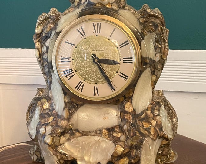 Genuine Mother of Pearl Electric Clock From the 60’s - Etsy