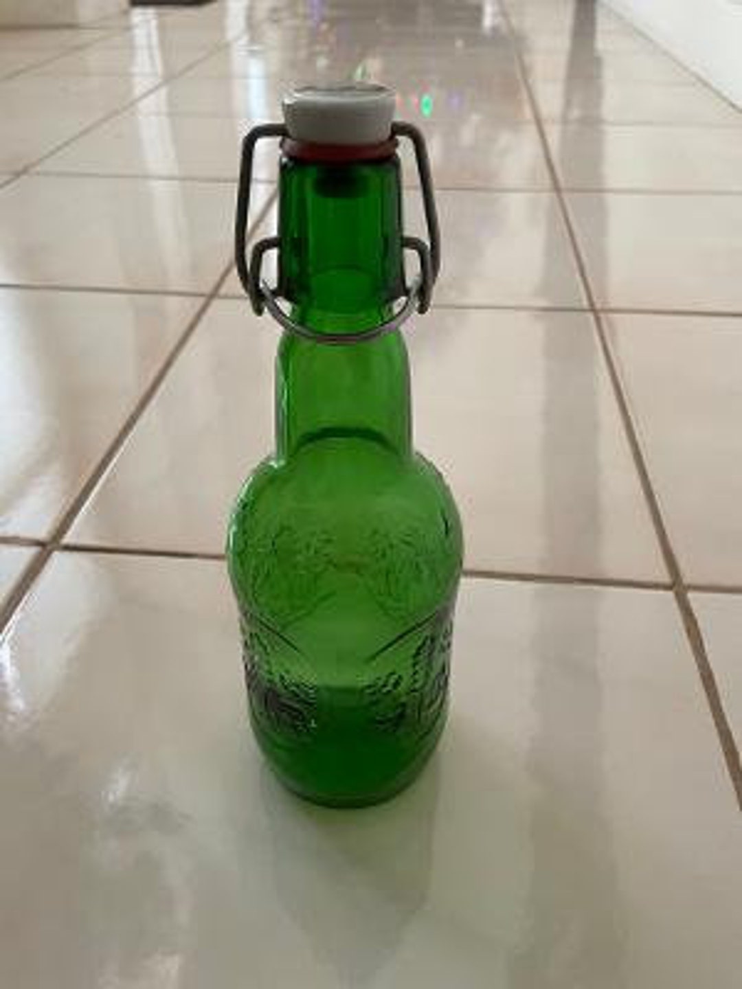 Green Grolsch Beer Bottle and 8 Ounce Clear Bottle - Etsy