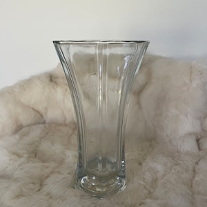9” Glass Vase. Six Sided. - Etsy