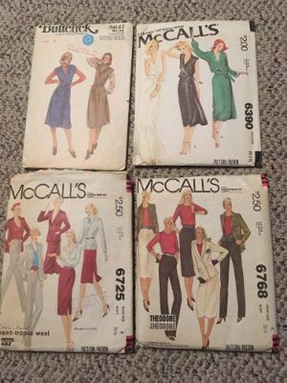 Vintage Sewing Patterns From the 1980's | Etsy