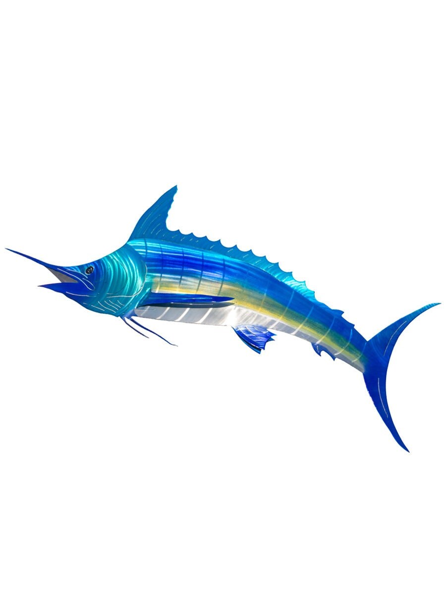 Marlin Metal Wall Art in Color Powder Coat - Etsy