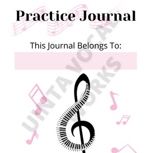 Voice Lessons Practice Journal-pink - Etsy