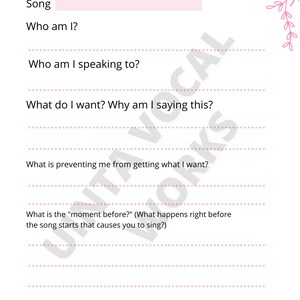 Voice Lessons Practice Journal-pink - Etsy