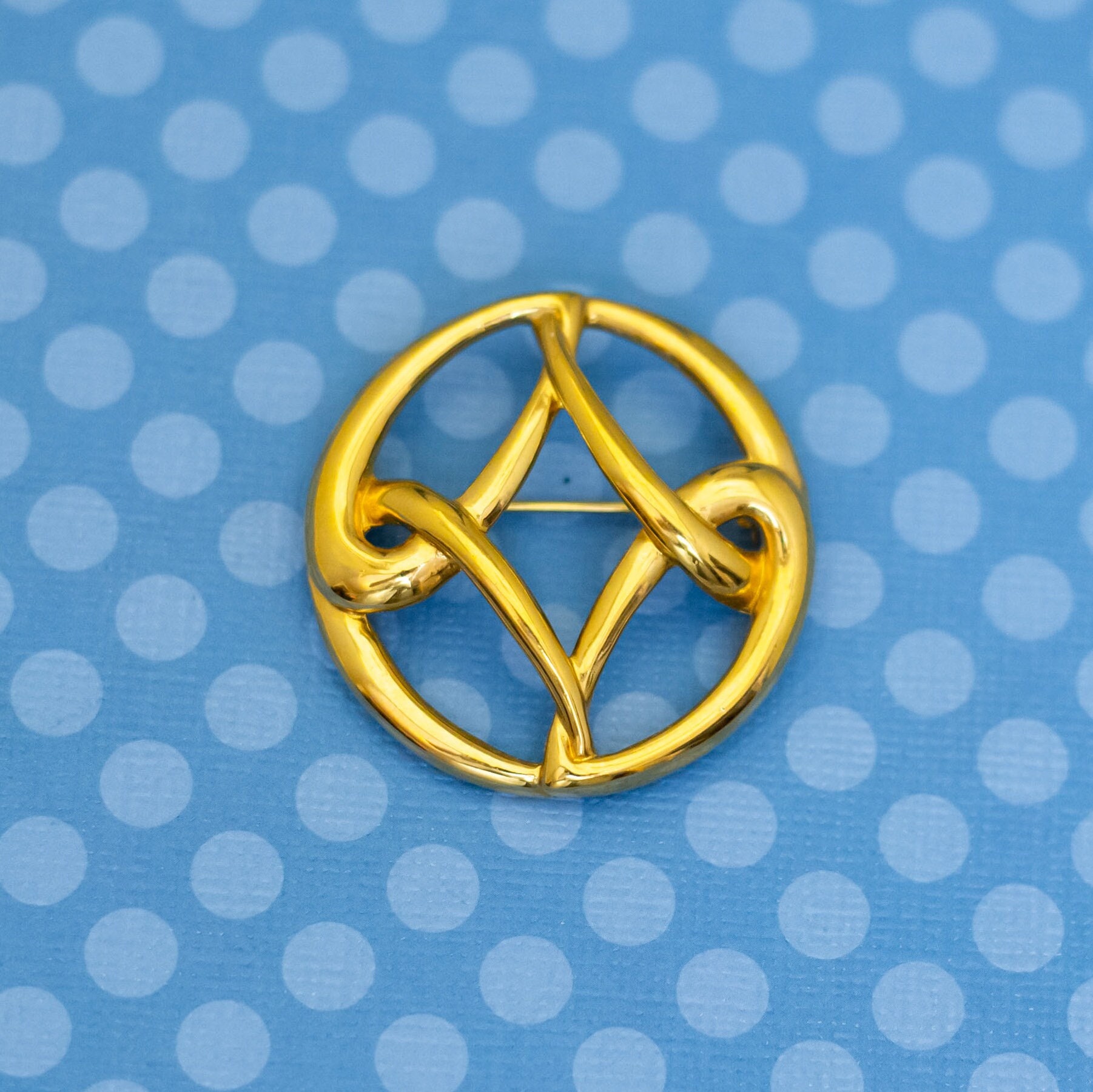 Vintage Abstract Twist Diamond Symbol Ring Brooch by Monet - M36 - Etsy
