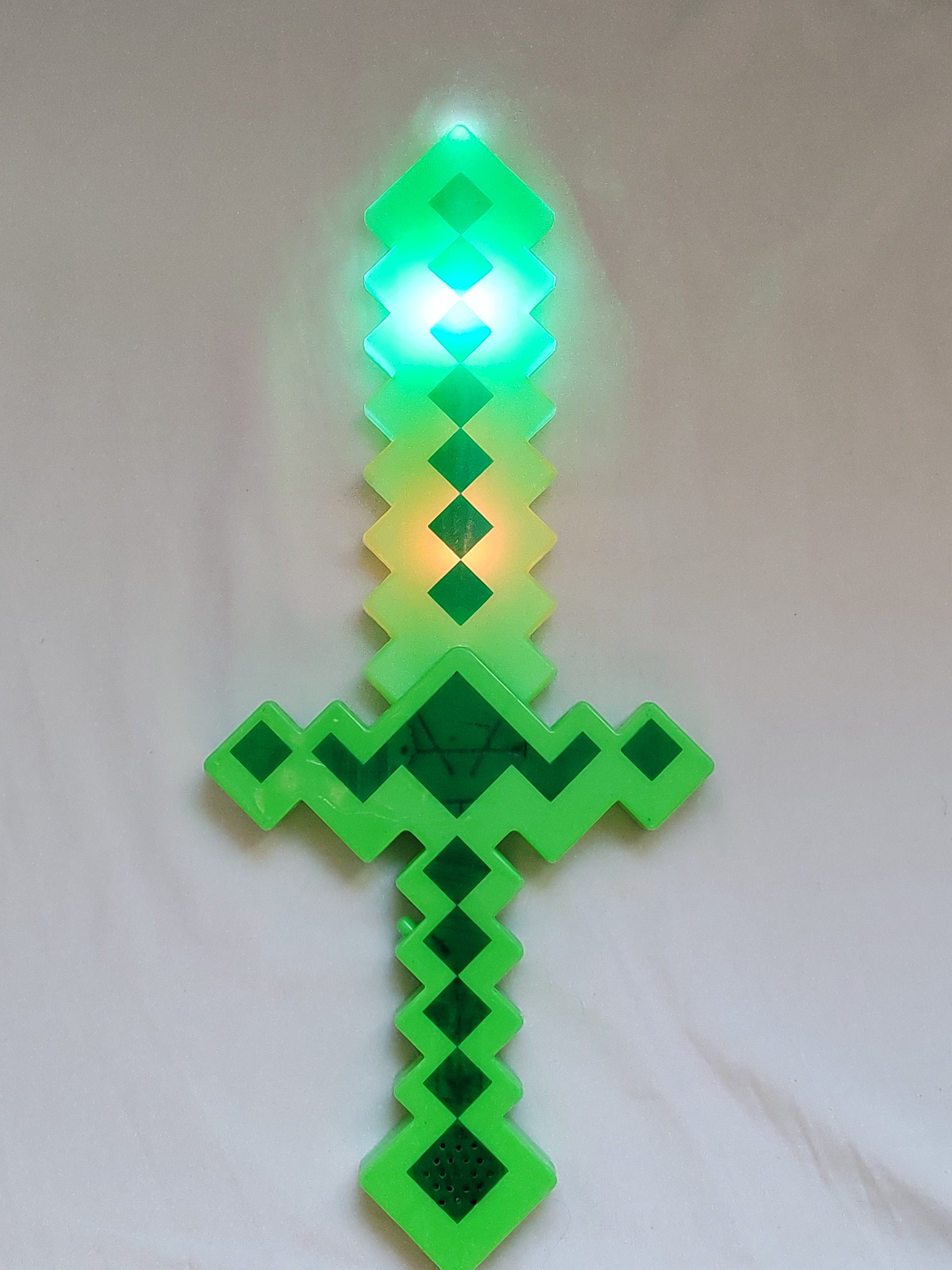 Light up 8-bit Pixel Diamond Sword LED Flashing - Etsy