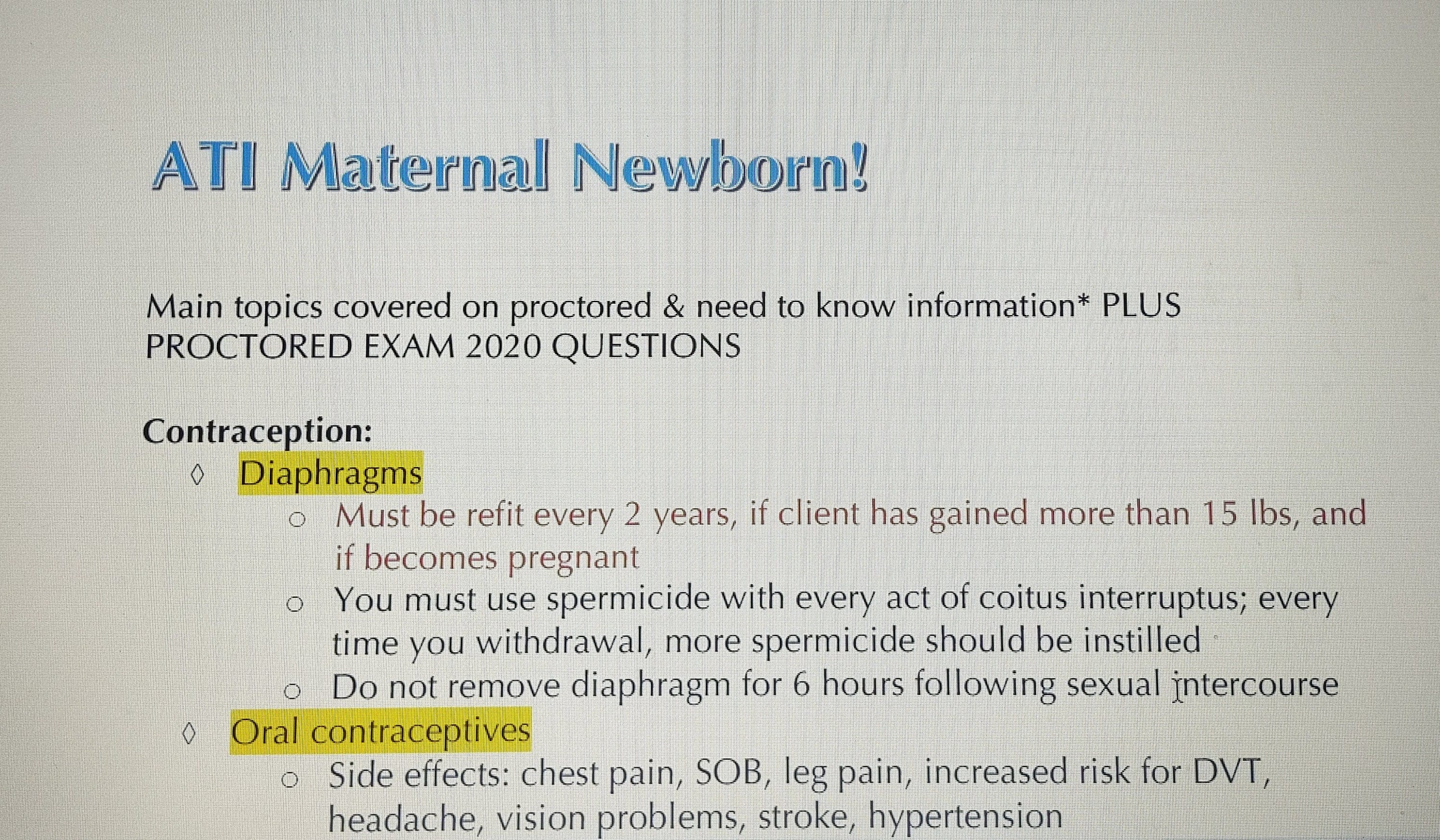 ATI Maternal Newborn Quick Review - Etsy