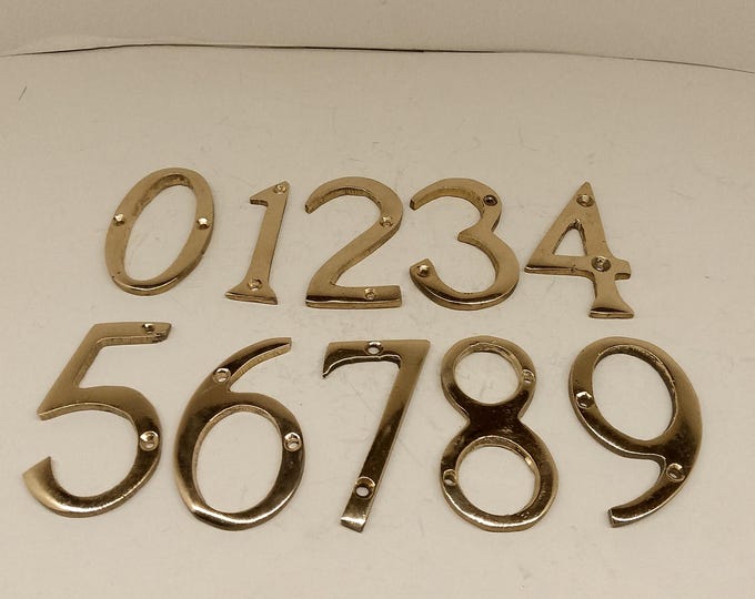 Vintage House Numbers Brass House Number With Berber Designates - Etsy ...