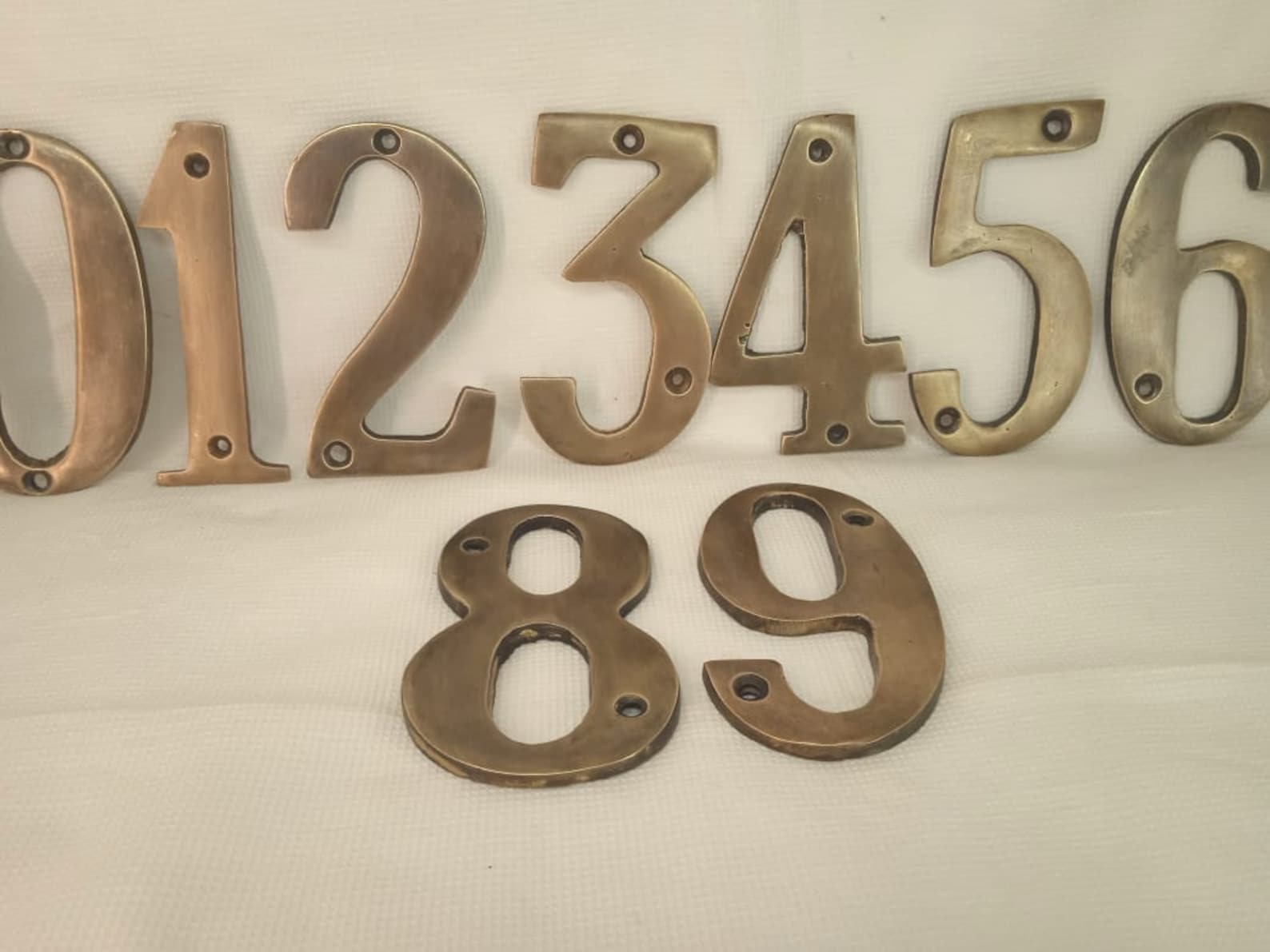 Vintage House Numbers - Bronze House Number - Salvaged Address Number ...