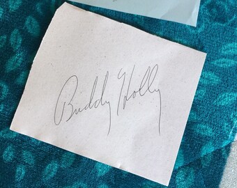 Buddy Holly Signed - Etsy