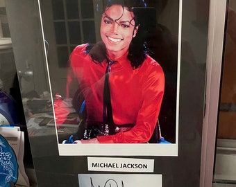Autograph Signed Michael Jackson Photo COA - Etsy