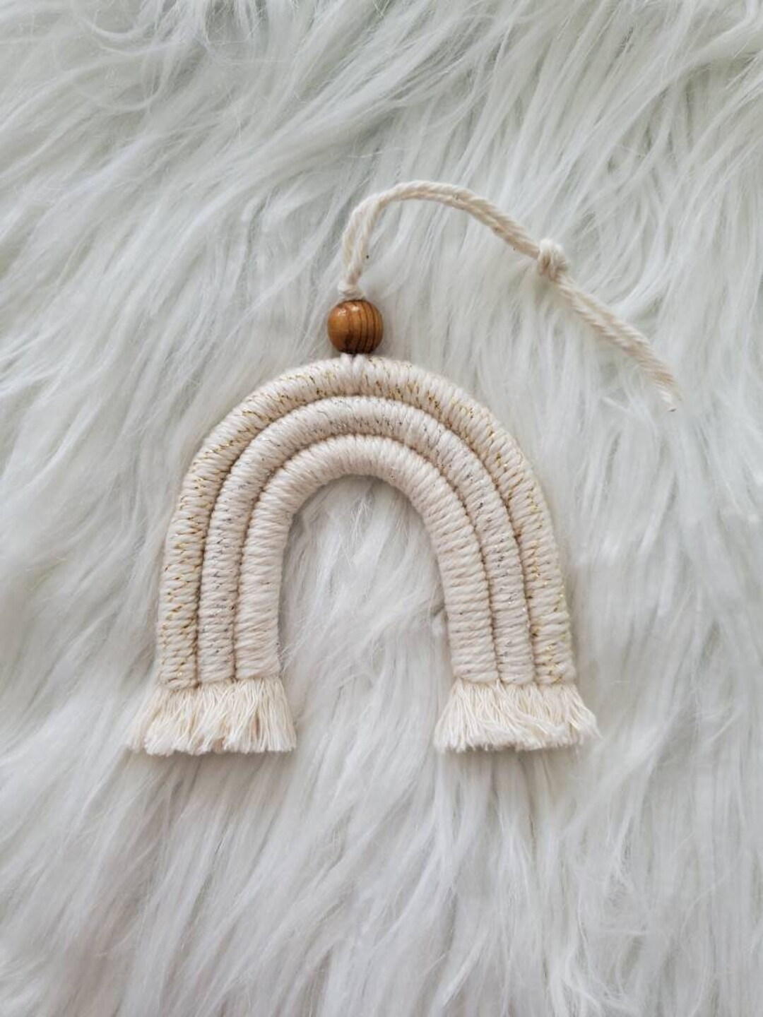 Boho Macrame Rainbow Wall Hanging: Ivory Nursery Decor - Etsy