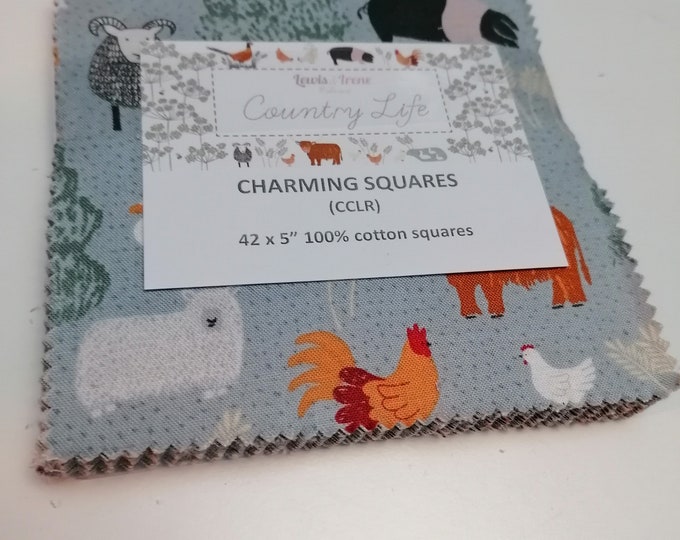 Country Life Charming Squares, 42 X 5 Inch Squares, Country Life Fabric ...