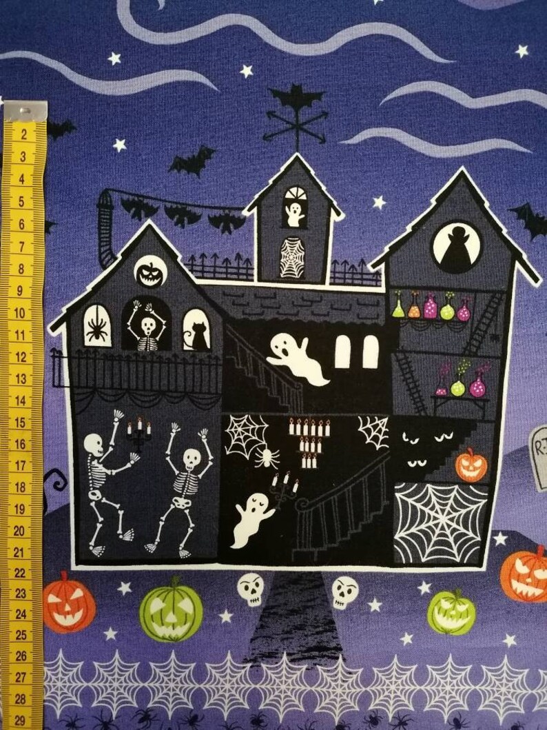 Glow in the Dark Haunted House Border Print Haunted House - Etsy