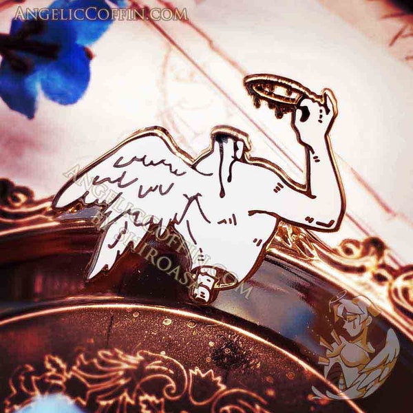 Gold Angel Pin - Etsy