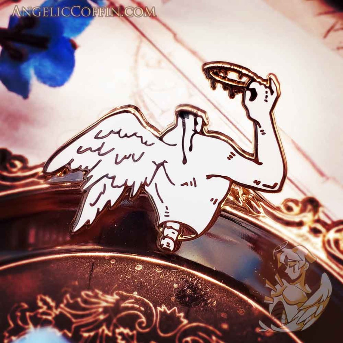 Headless Angel Gothic Enamel Pin Angelcore Pin Occult - Etsy
