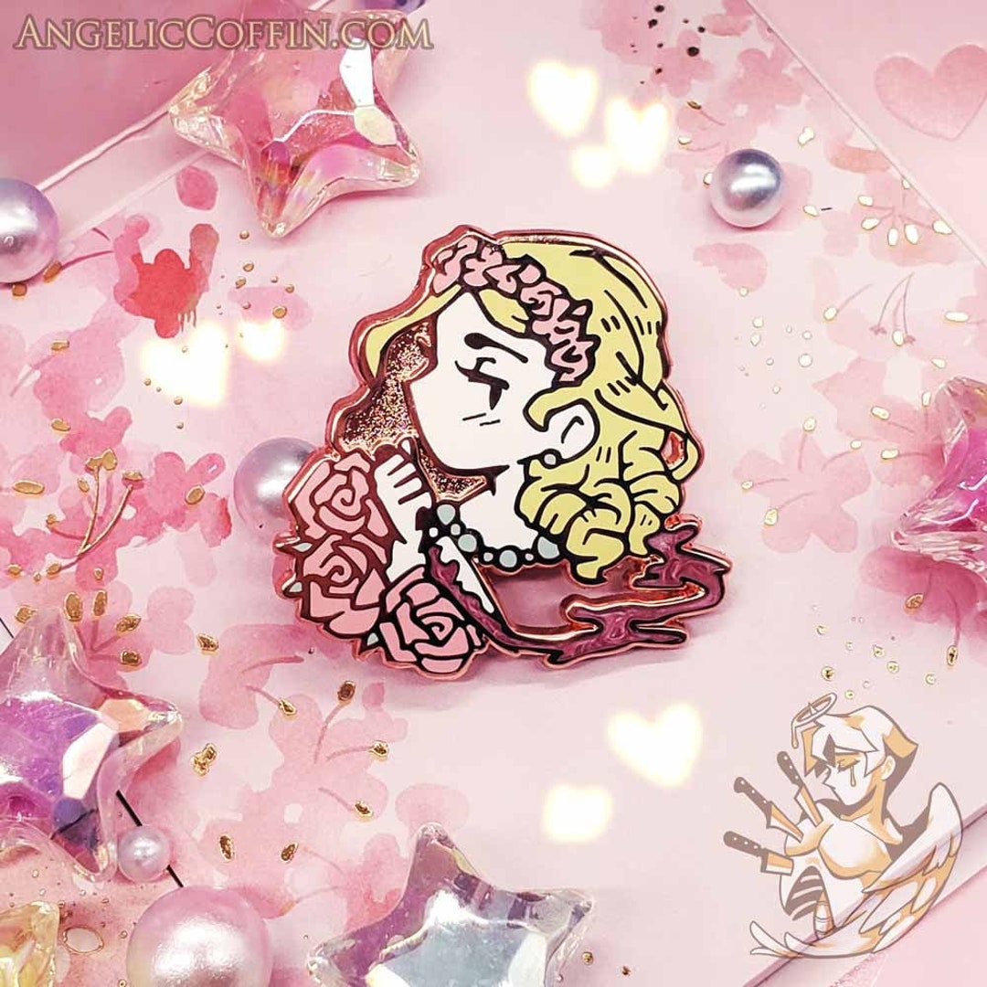 The Bride Enamel Pin, Cute Girl Pin, Pastel Yandere Pin, Lovecore Pin ...