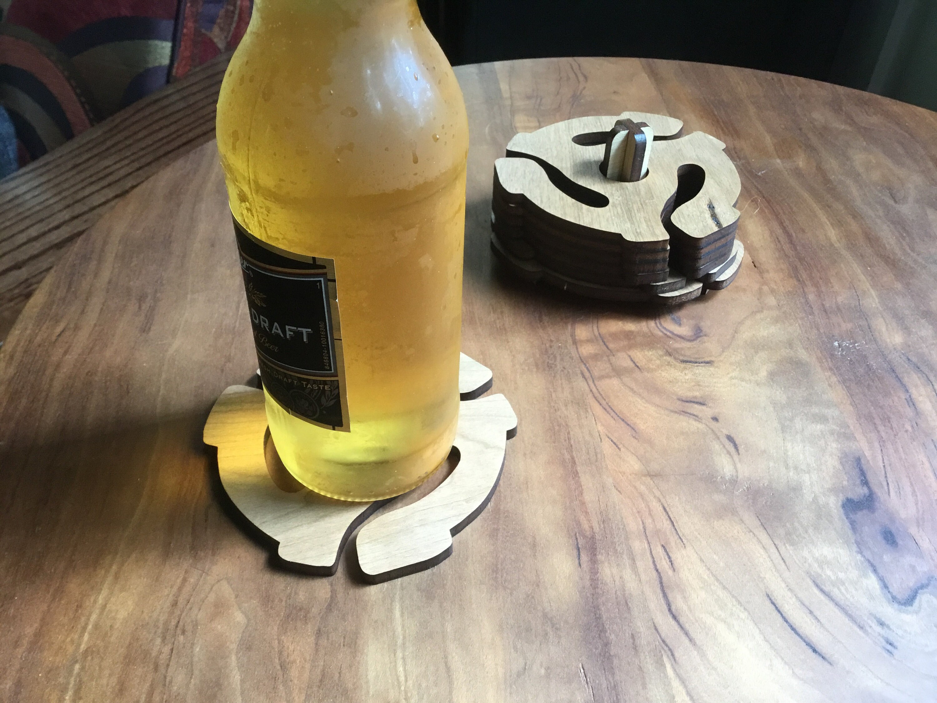 Old Record Adapter 45 Drink Coasters Vintage Vinyl Wood Table Savers ...