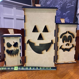 DIGITAL FILES Halloween Jack O'lantern 1/4" 16 Faces Each Size! Cut and ...