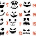 DIGITAL FILES Halloween Jack O'lantern 1/4" 16 Faces Each Size! Cut and ...