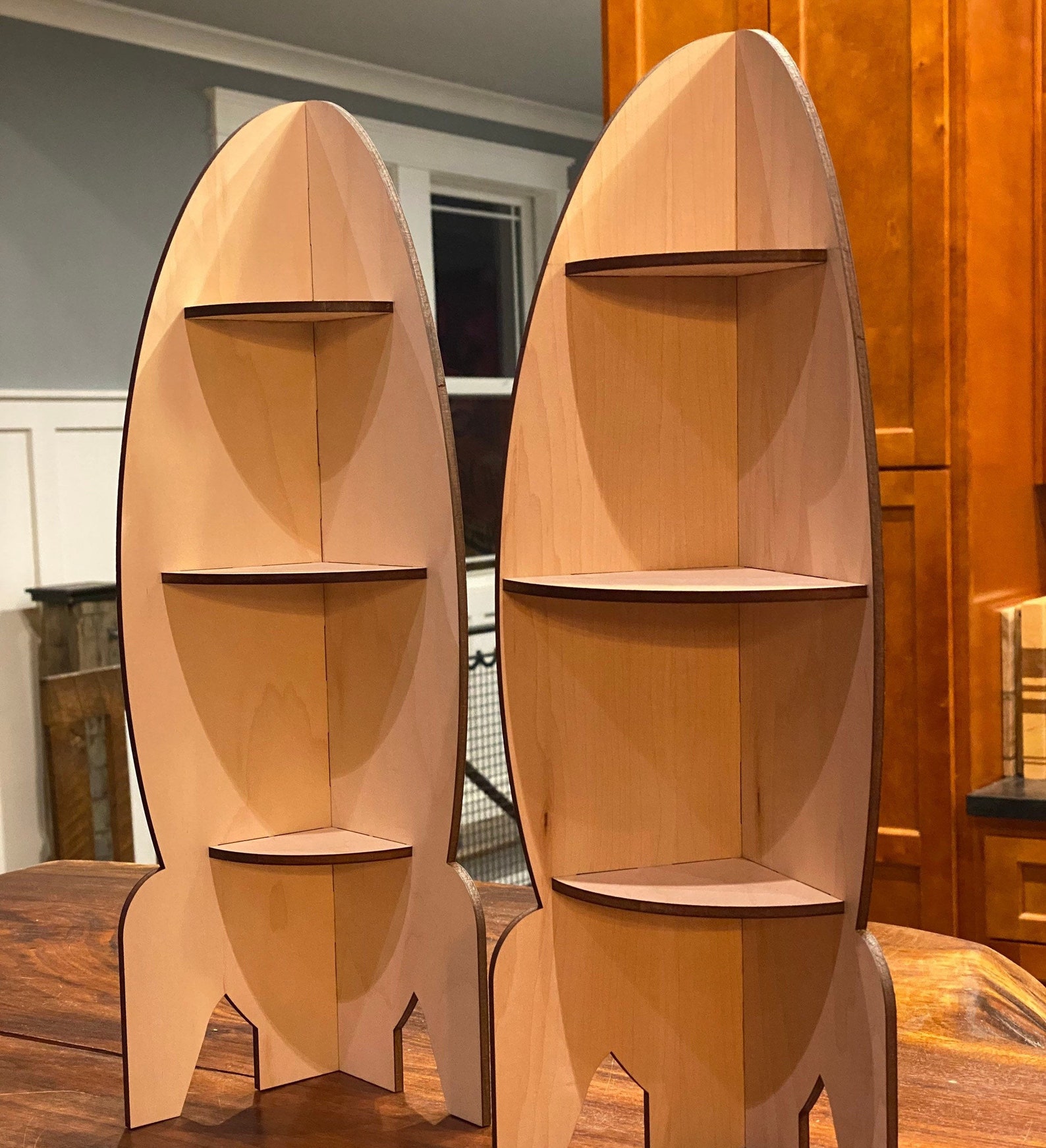 DIGITAL FILES Rocket Shelf for Glowforge Laser Cnc Spaceman - Etsy