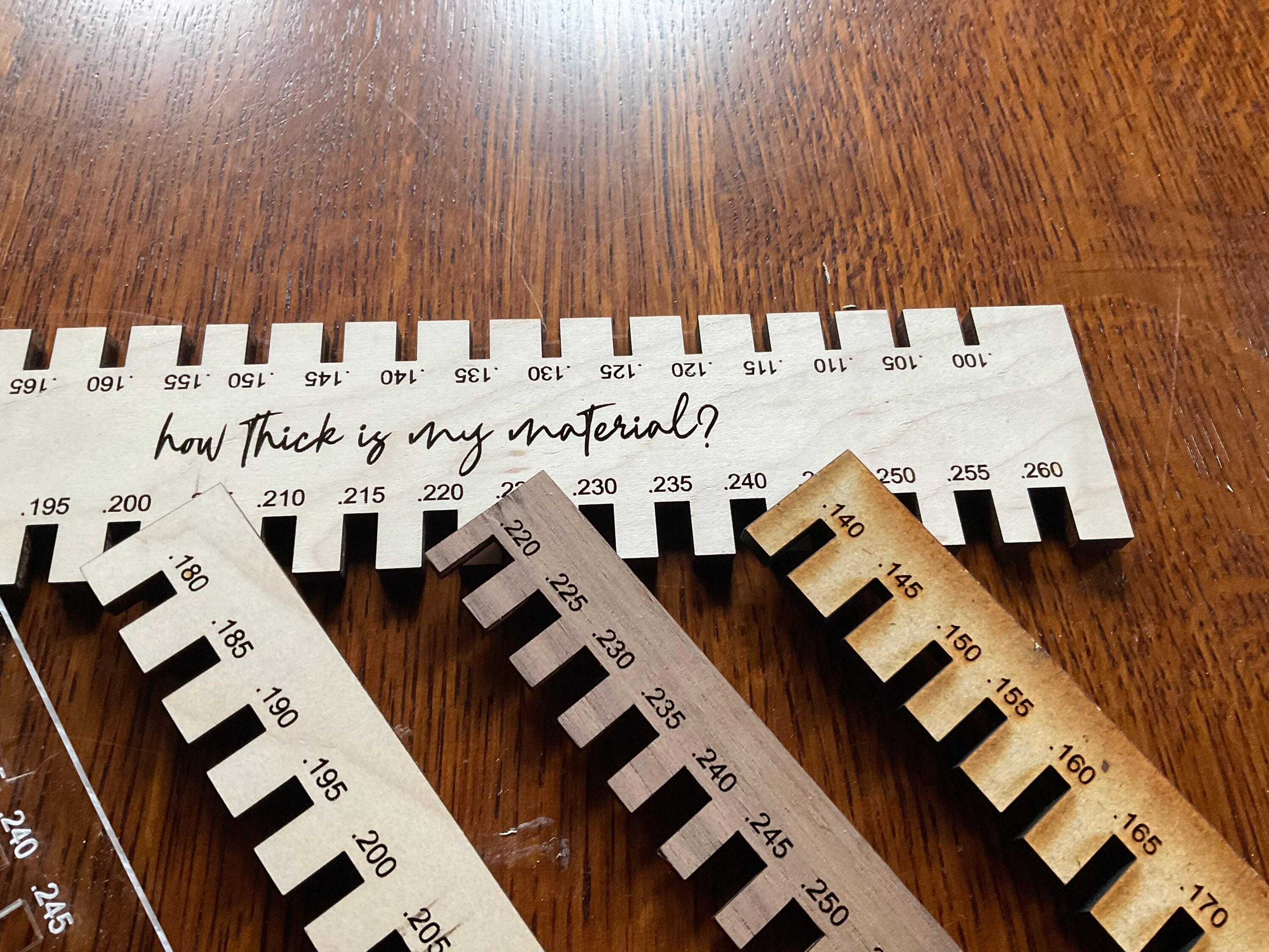 Kerf Tool Test Fit Guides for Laser Designs in 1/8” (3mm) or 1/4” (6mm ...