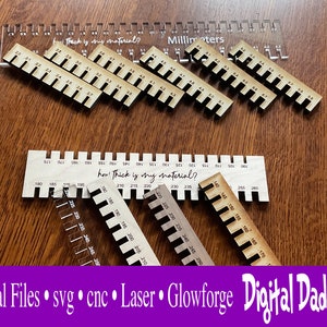 Kerf Tool Test Fit Guides for Laser Designs in 1/8” (3mm) or 1/4” (6mm ...