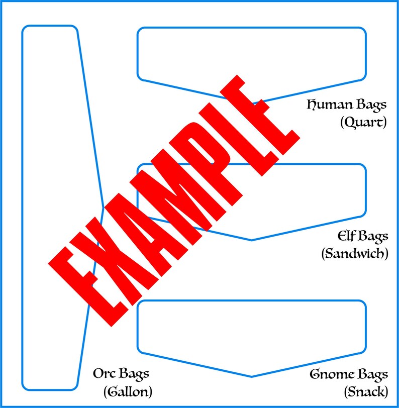 DND Fantasy D&D DIGITAL FILE Only 1/4 Glowforge Sandwich - Etsy