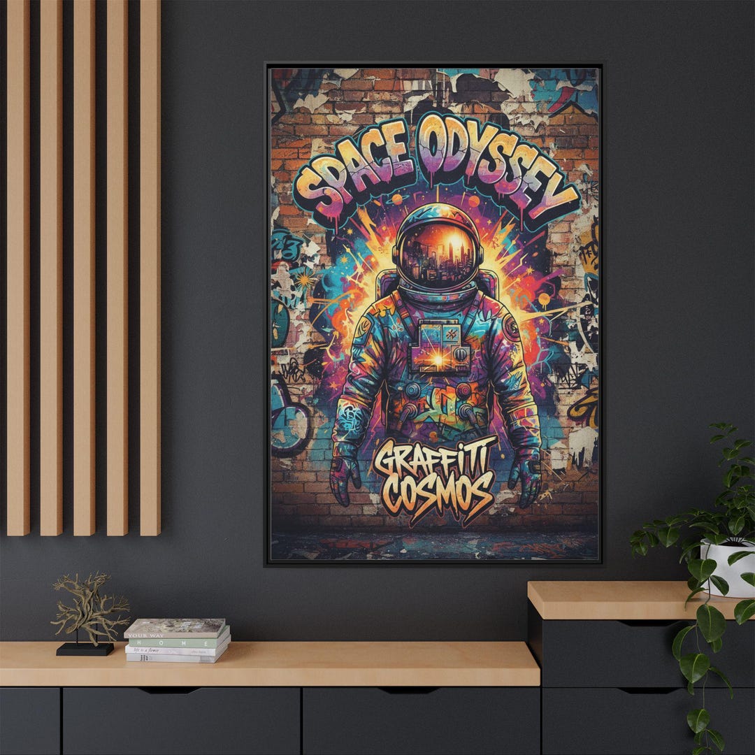 Astronaut Graffiti Art Print, Space Odyssey, Street Pop Art (digital ...