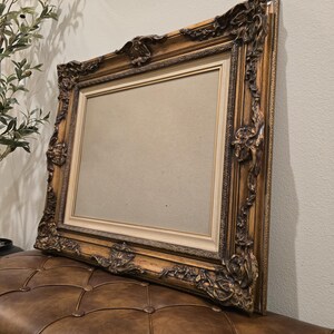 Museum Style Frame | Large Ornate Gold Frame | 19th Century Victorian ...