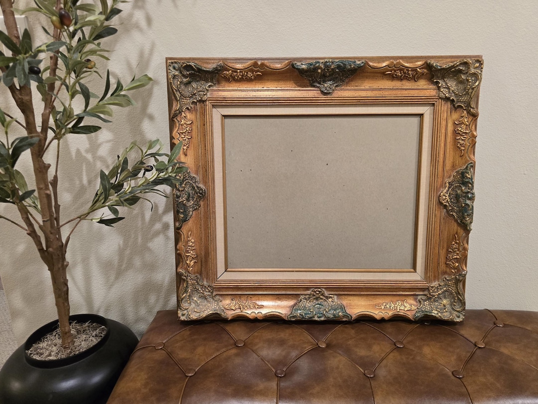 Large Ornate Gold Frame | 19th Century Victorian Era Frame | Gold Gilt ...
