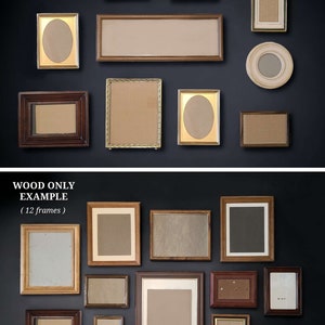 Gallery Wall Frames | Assorted Frame Bundle | Vintage Picture Frames ...