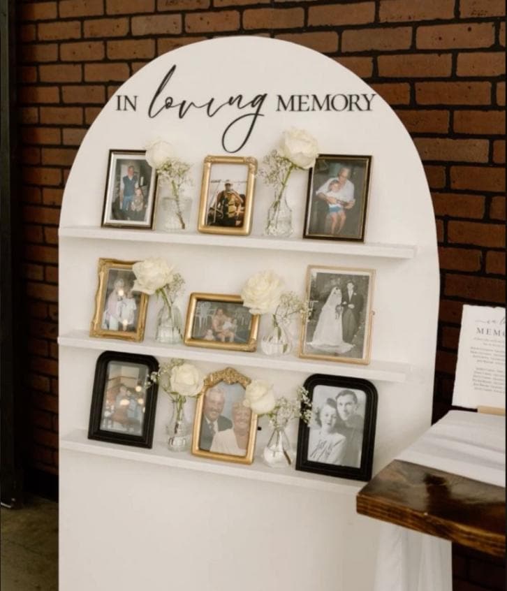 Wedding Memory Table FRAMES ONLY | Memorial Photo Display | Wedding ...
